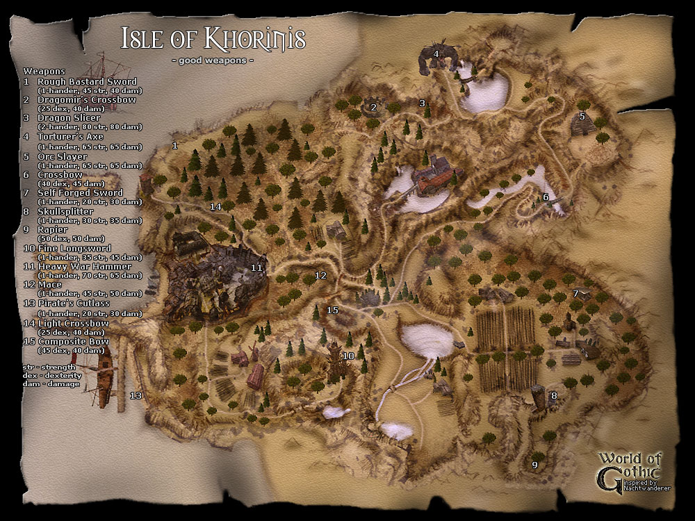 Steam Community :: Guide :: Gothic II: Mapas y Consejos