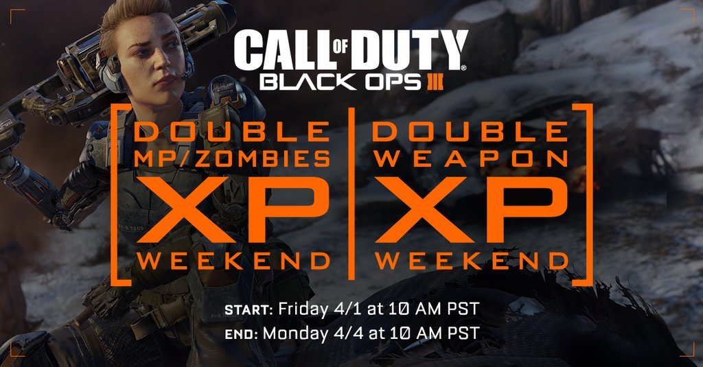 Double XP + Double XP d’arme ce week end ! – Steam Solo