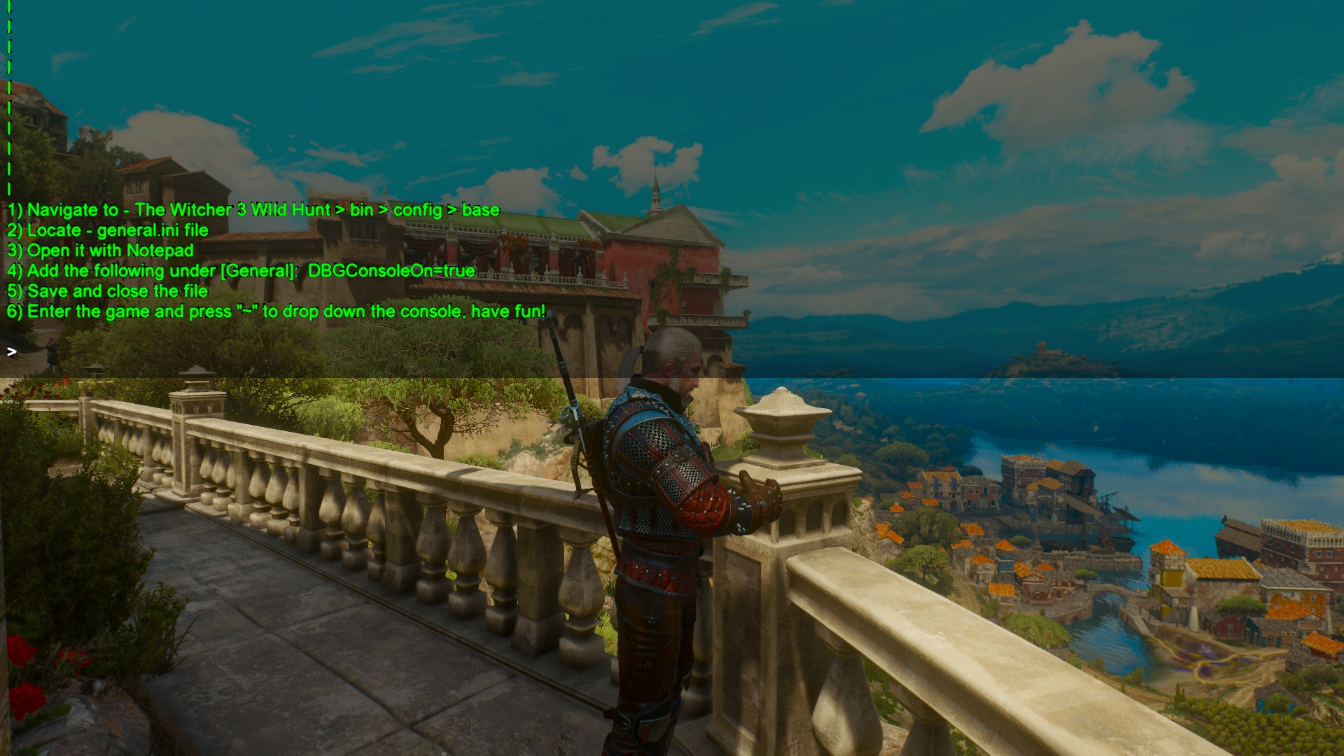 The Witcher 3 How To Open Debug Console The Witcher How To Enable 