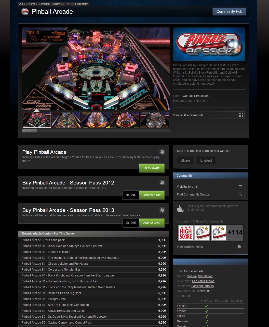 Steam Community :: Pinball Arcade