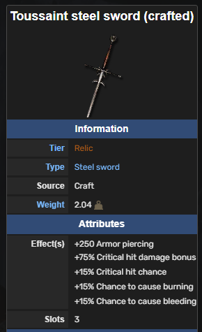 Steam Community :: Guide :: Best Steel and Silver swords in the game