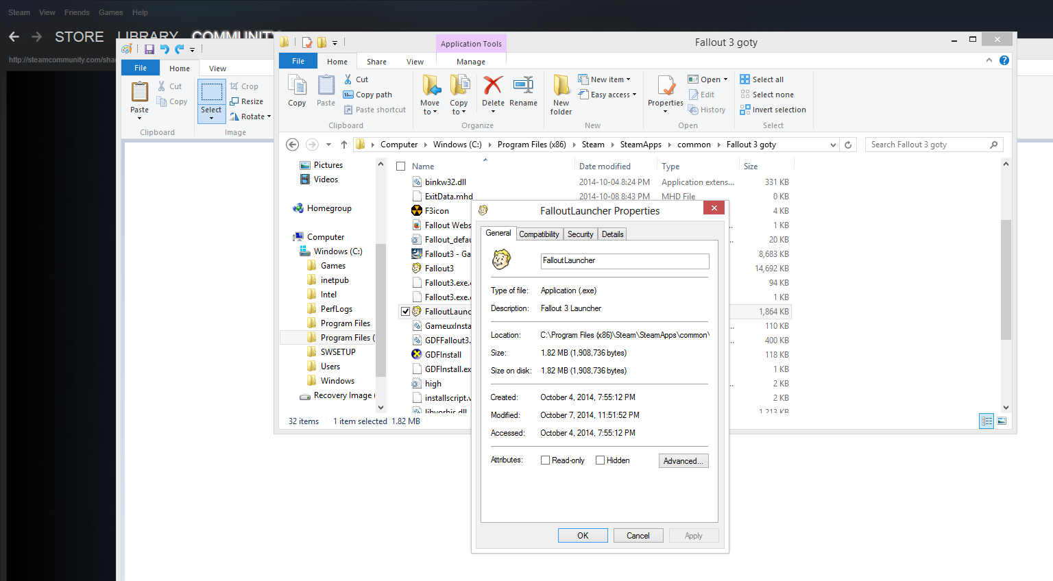 Simple Windows 8 Fallout 3 functionality guide – Steam Solo