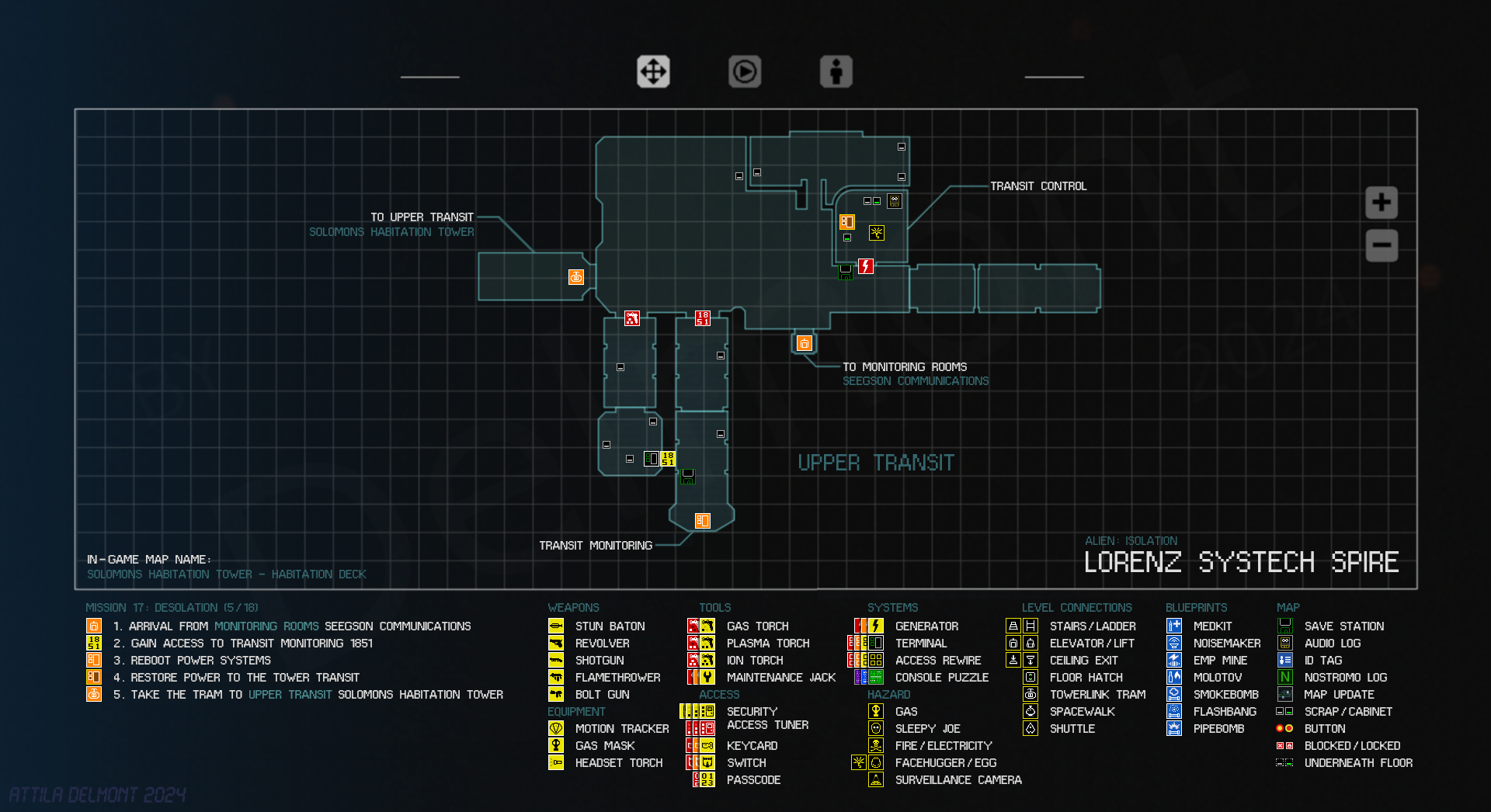 Steam Community :: Guide :: Alien: Isolation maps