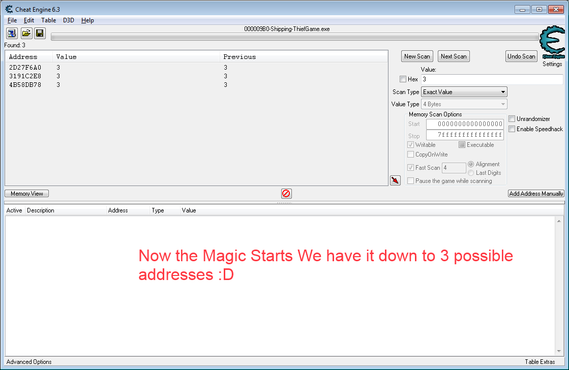 How to make your own cheats in thief – Steam Solo