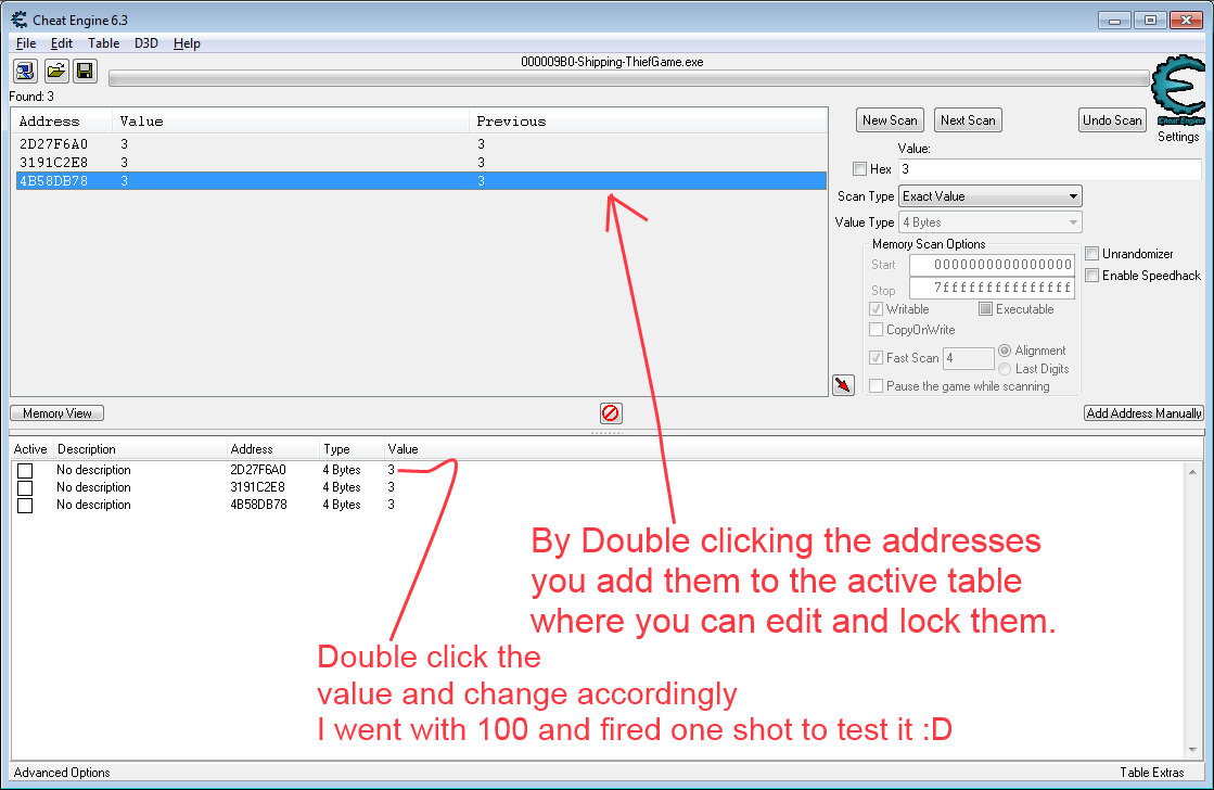 How to make your own cheats in thief – Steam Solo