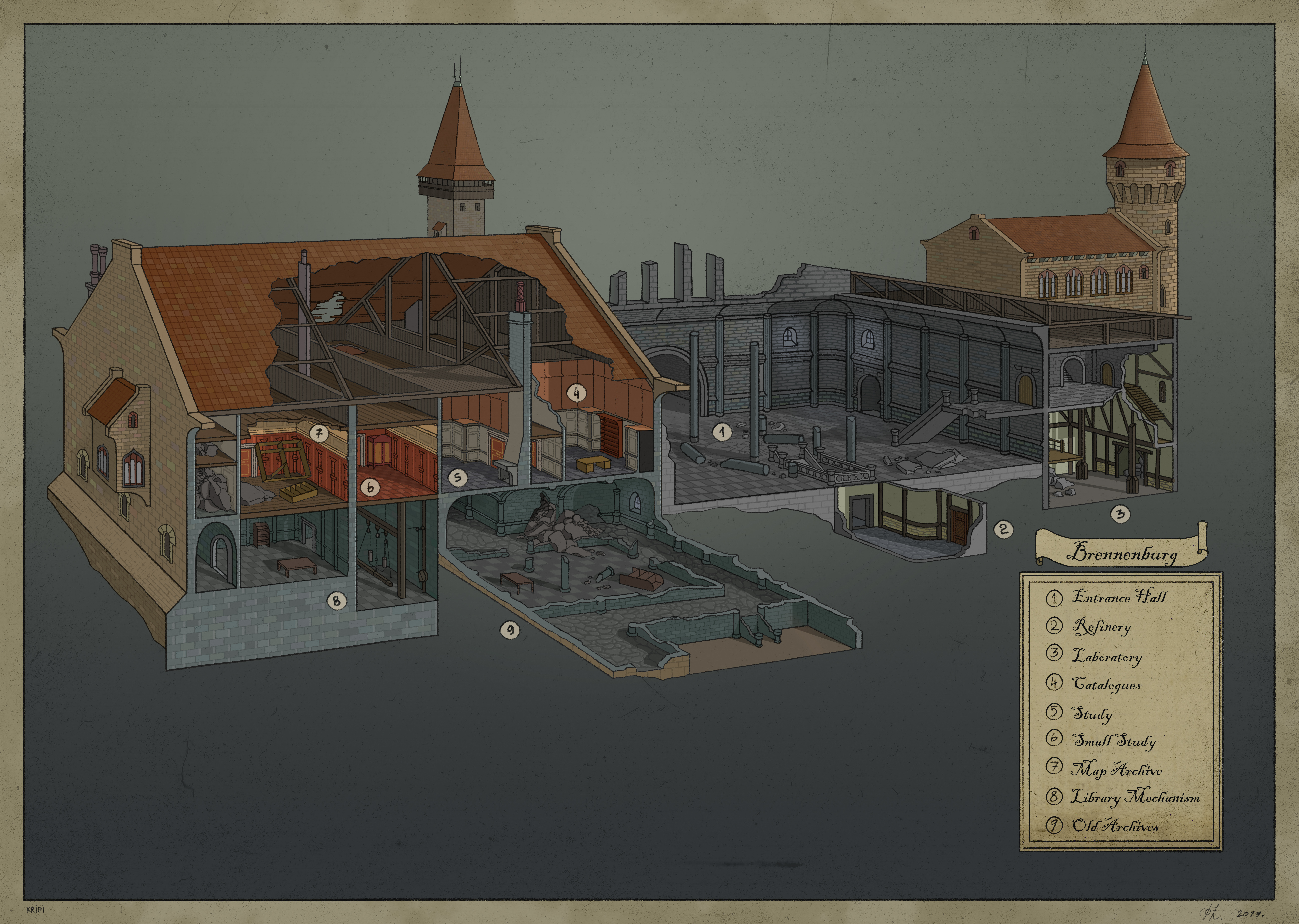 Steam Community :: :: Castle Brennenburg Cutaway