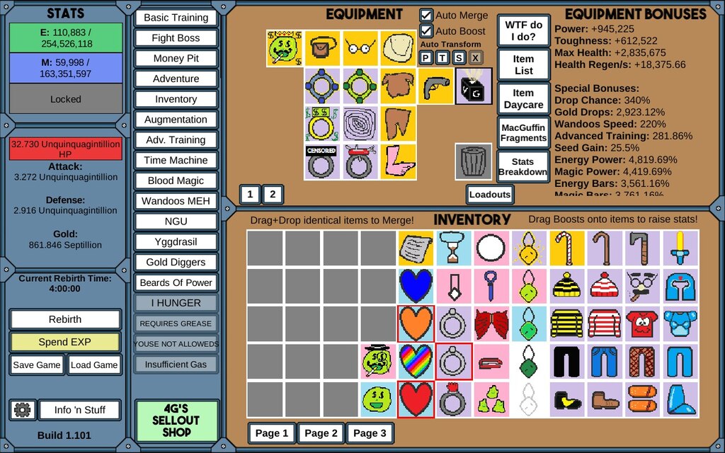 Ngu Idle Cheats Pc : NGU IDLE Cheats and Trainer for Steam – QDGP