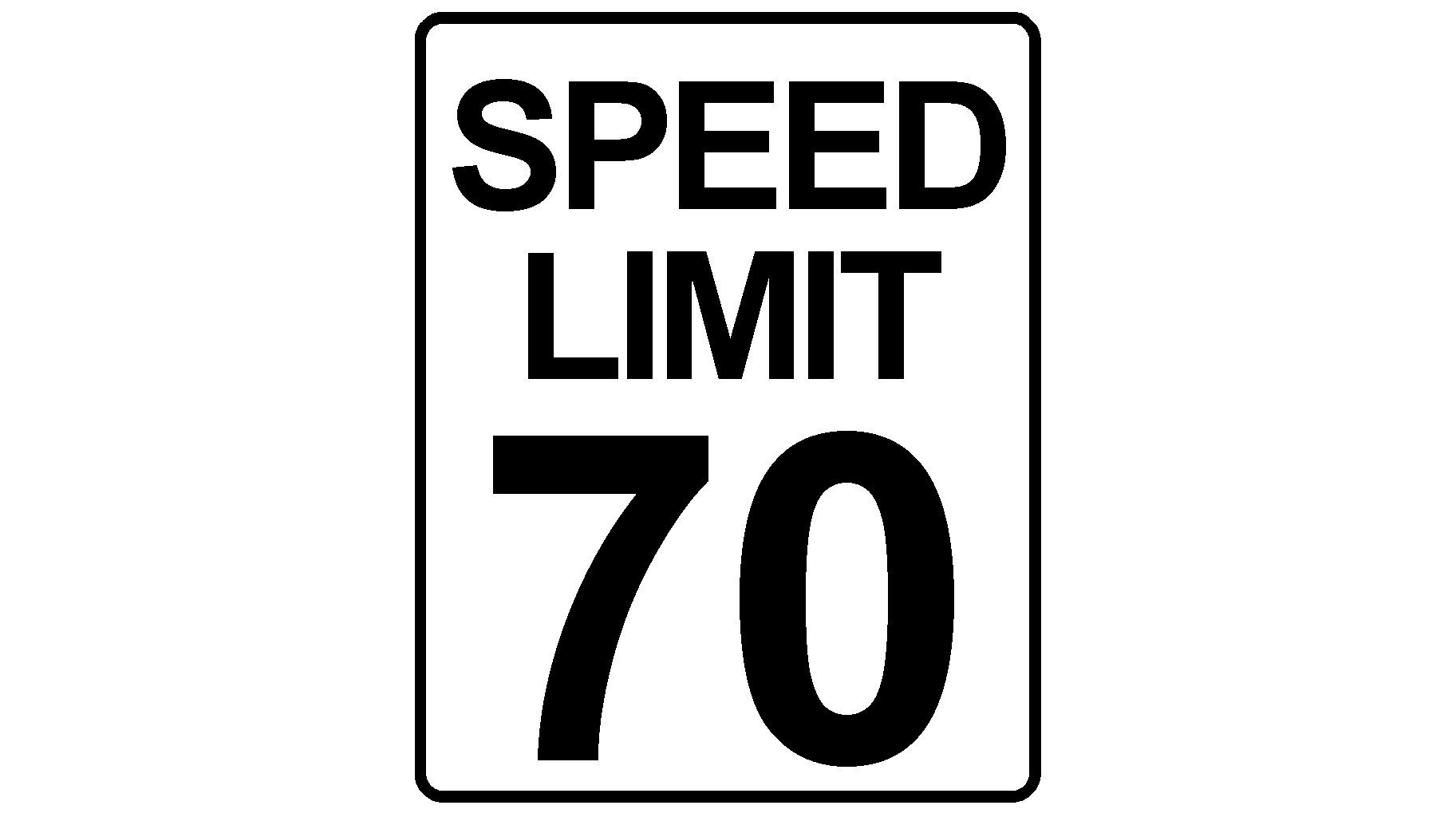 Steam Workshop::70 mph Speed Limit Sign