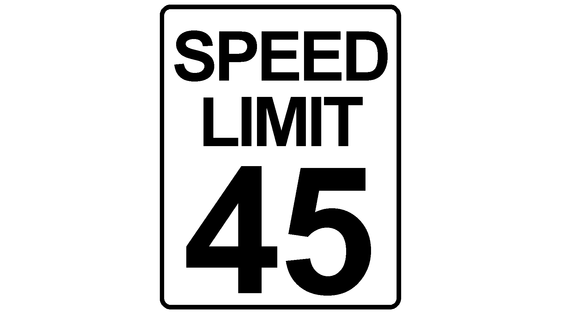 Steam Workshop :: 45 mph Speed Limit Sign