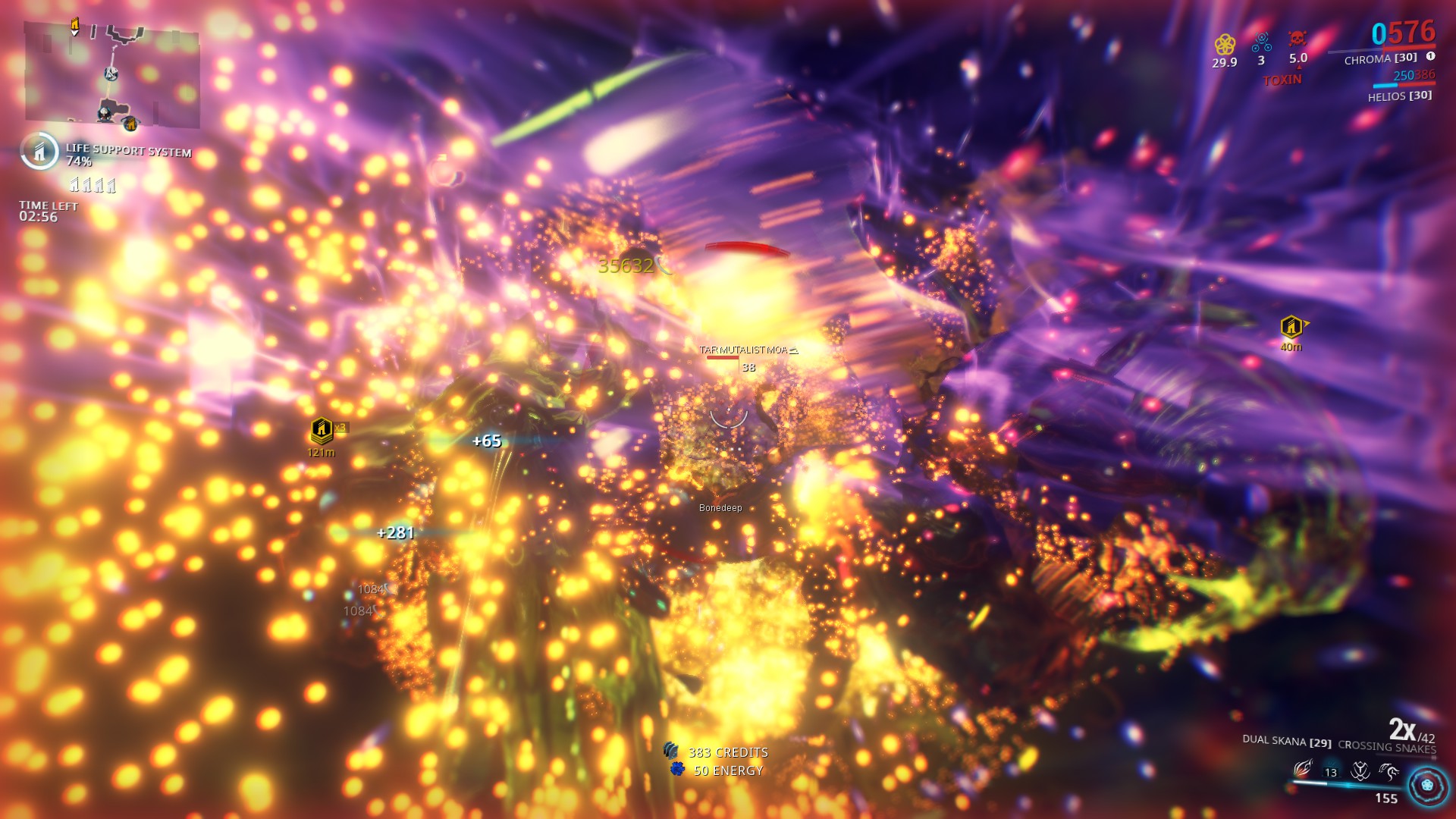All this sparkly flashy effects makes it hard to see your character ...