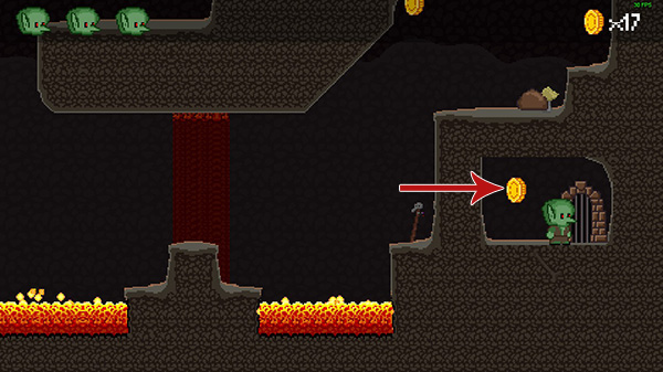 Collect all 100 coins in Fiery Caves of Doom – Steam Solo
