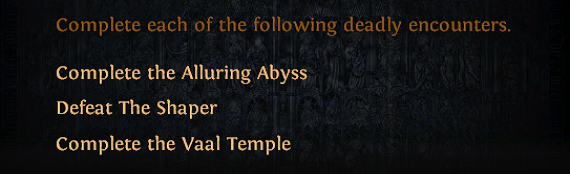 Steam Community :: Guide :: Path of exile Abyss league challenges 3.1