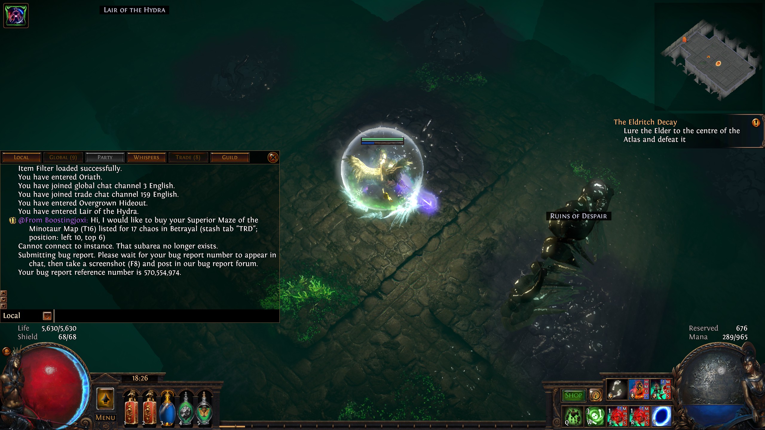 Bug Reports (Path of Exile 1) - Constrictor Uber Elder Guardian ...