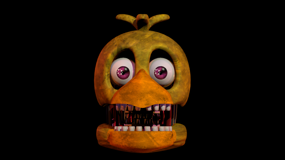Withered Chica Head - Clashing Pride Withered Chica Head - Clashing Pride