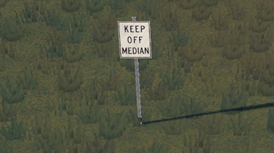 Steam Workshop :: Keep Off Median Sign
